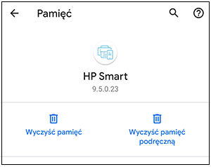 Drukarki HP – W aplikacji HP Smart wyświetlany jest komunikat „Funkcja ...