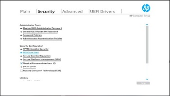 PC de uso empresarial HP - Problema de compatibilidad de HP Wolf Security con seguridad del BIOS ...