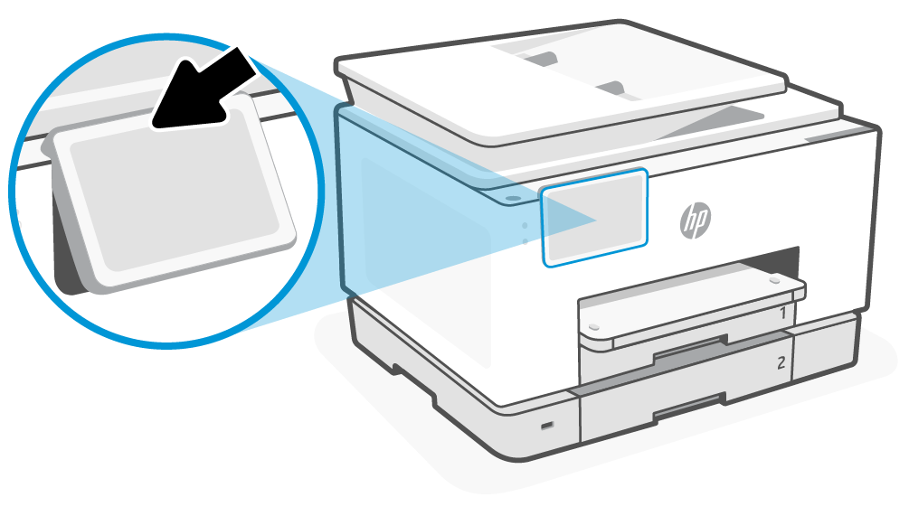 HP OfficeJet Pro 9130 Drucker – Bedienfeldfunktionen | HP® Kundensupport