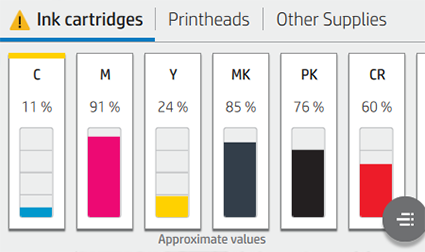 Low on Ink Message - HP DesignJet Z6/Z9+ Pro | HP® Support