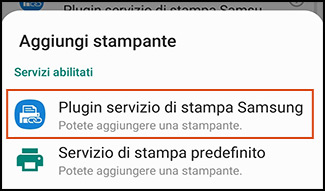 Stampanti HP - Stampa con il Plugin Samsung Print Service | Assistenza HP®