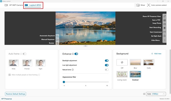 HP PCs - Configuring the webcam using HP Presence | undefined