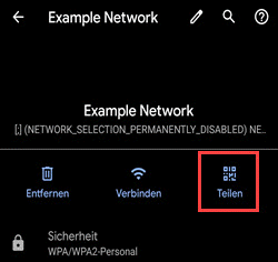 Ermitteln des Kennworts oder der PIN des Wireless-Netzwerks zum ...