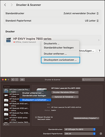 Installation der Druckersoftware mit HP Easy Start schlägt fehl (macOS ...