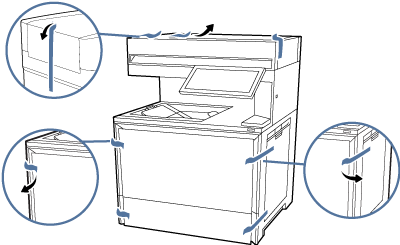 HP Color LaserJet Enterprise MFP X58045 - Setting up the printer ...