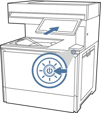 HP Color LaserJet Enterprise MFP X58045 - Setting up the printer ...