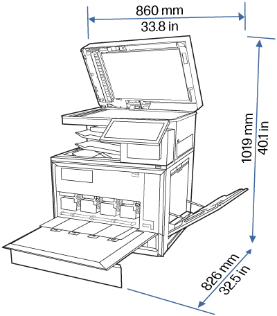 HP Color LaserJet Enterprise MFP X58045 - Setting up the printer ...
