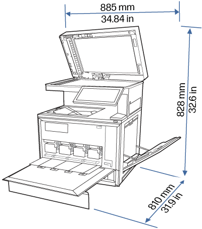 HP Color LaserJet Enterprise MFP X58045 - Setting up the printer ...