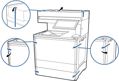HP Color LaserJet Enterprise MFP X677 - Setting up the printer ...