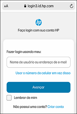 Impressoras HP - Não é possível entrar ou criar uma conta HP Smart ...