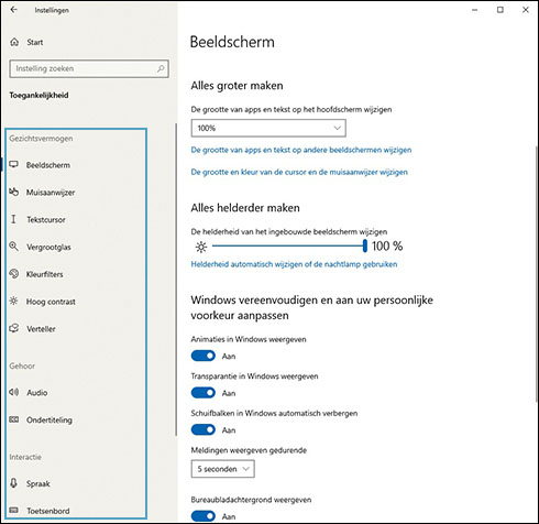 HP-pc's - Toegankelijkheidopties beheren (Windows 10) | HP® ondersteuning
