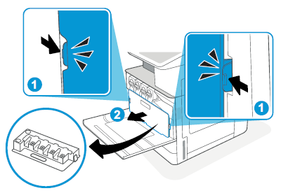 HP Color LaserJet Managed MFP E785, E78523, E78528 - Replace the toner ...