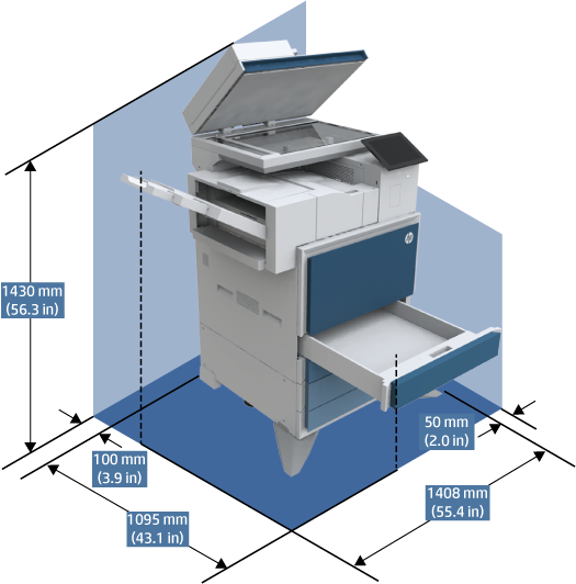 HP Color LaserJet Managed MFP E785、E78523、E78528 - 打印机规格 | HP® 支持