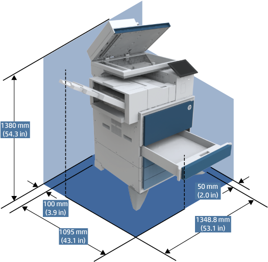 HP LaserJet Managed MFP E730, E73025, E73030 - Printer specifications ...