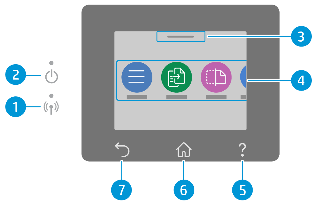 HP OfficeJet Pro 9120 프린터 - 제어판 기능 | HP® 고객 지원