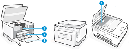 HP OfficeJet Pro 9130 printers – Foutbericht 'Papierstoring' | HP ...