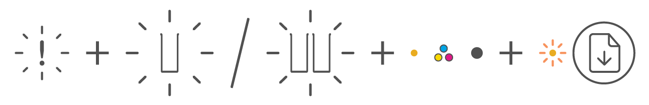 Impresoras HP DeskJet 2800, 4200 y 4900 - Luces parpadeantes y códigos ...