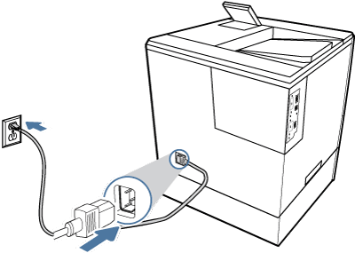 HP Color LaserJet Enterprise X654 - Setting up the printer (hardware ...