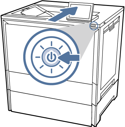 HP Color LaserJet Enterprise X654 - Setting up the printer (hardware ...