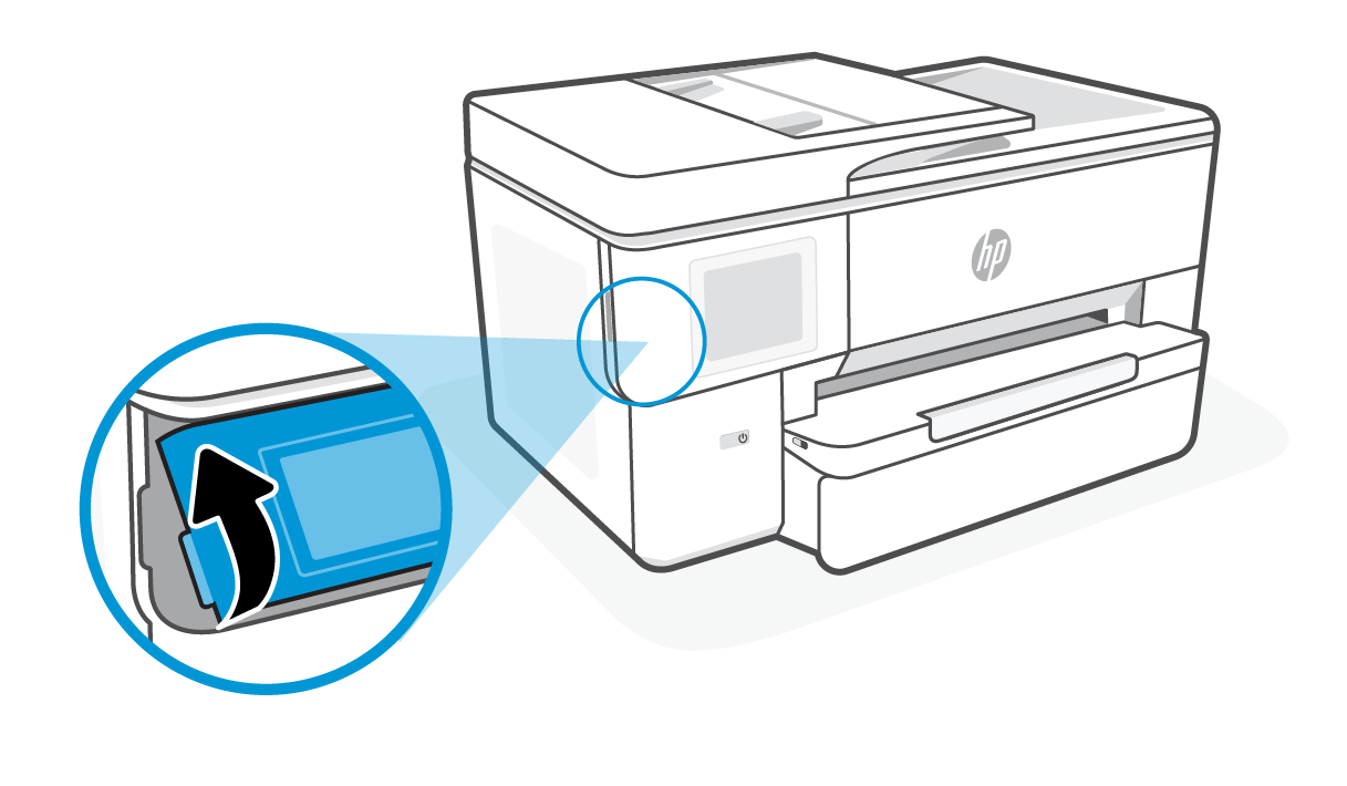 Impresoras HP OfficeJet Pro 9720 - Funciones del panel de control ...