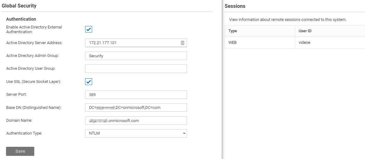 Configure Global Security Settings in provider mode. | HP® Support