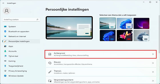HP pc's - Beeldscherminstellingen, achtergrondafbeelding, pictogrammen ...