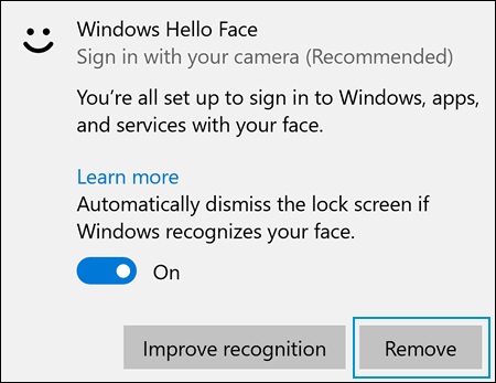 Ordinateurs HP — Configurer les options de connexion avec Windows Hello ...