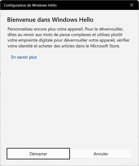 Ordinateurs HP — Configurer les options de connexion avec Windows Hello ...