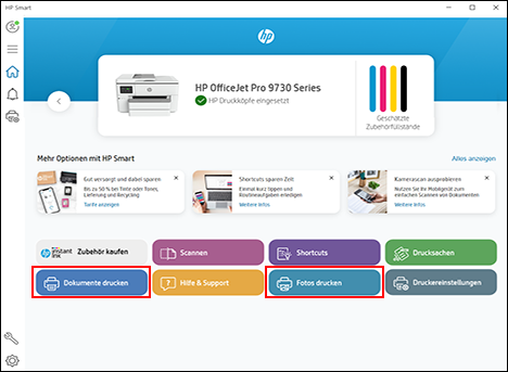 HP OfficeJet 9730 Drucker – Farbige oder schwarze Tinte wird nicht gedruckt, andere Probleme mit ...