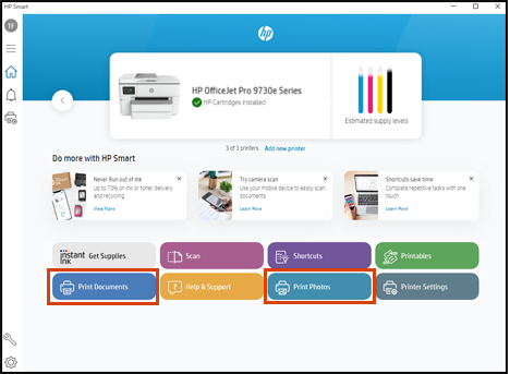 HP OfficeJet Pro 9730 Printers - Color or black ink not printing, other ...