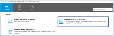 Scan from the control panel on HP OfficeJet Pro, Color LaserJet Pro ...
