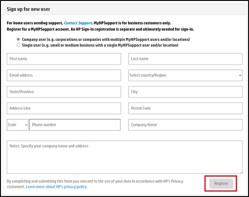 MyHPSupport - Individual User Guide | HP® Customer Support