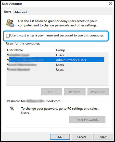 HP PCs - Managing user accounts and logins in Windows 10 | HP® Support