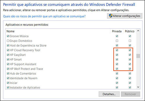 Impressoras HP - O firewall bloqueia a instalação do driver ou as ...