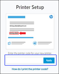 Using the HP printer claim code | HP® Support
