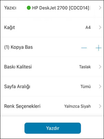 HP yazdırma ayarları kılavuzu | HP® Destek