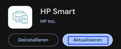 Fehler der HP Smart App während der Einrichtung und Kontoregistrierung ...