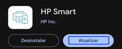 Erros no aplicativo HP Smart durante a configuração e o registro de ...