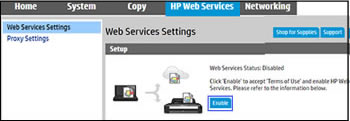 Can't connect an HP printer to Web Services | HP® Support