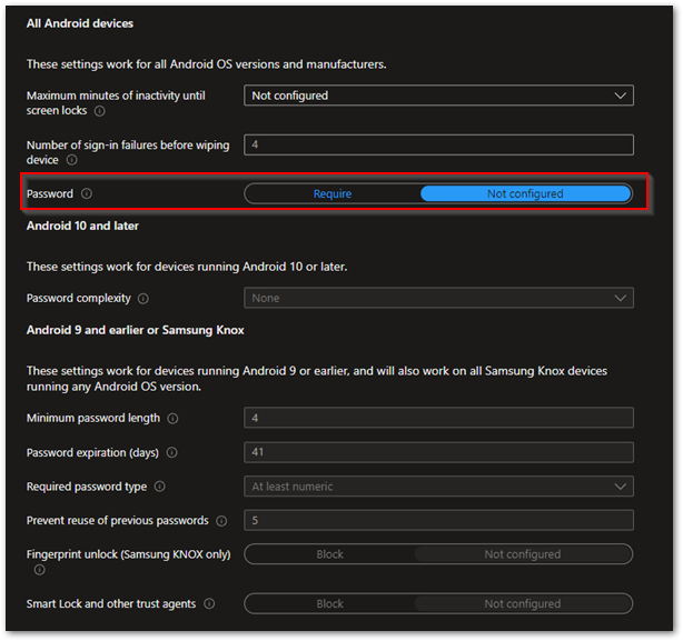 User Unable to Disable Screen Lock on CCX When on Teams Profile and ...