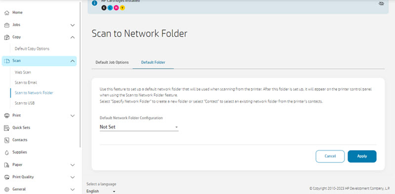 Scan To Network Setup Process Hp® Support