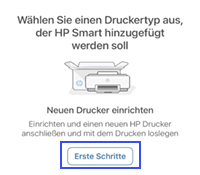 HP Drucker – erweiterte Funktionen können nicht in der HP Smart App ...