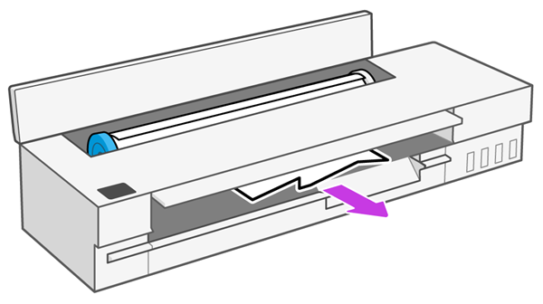 Remove jammed paper front