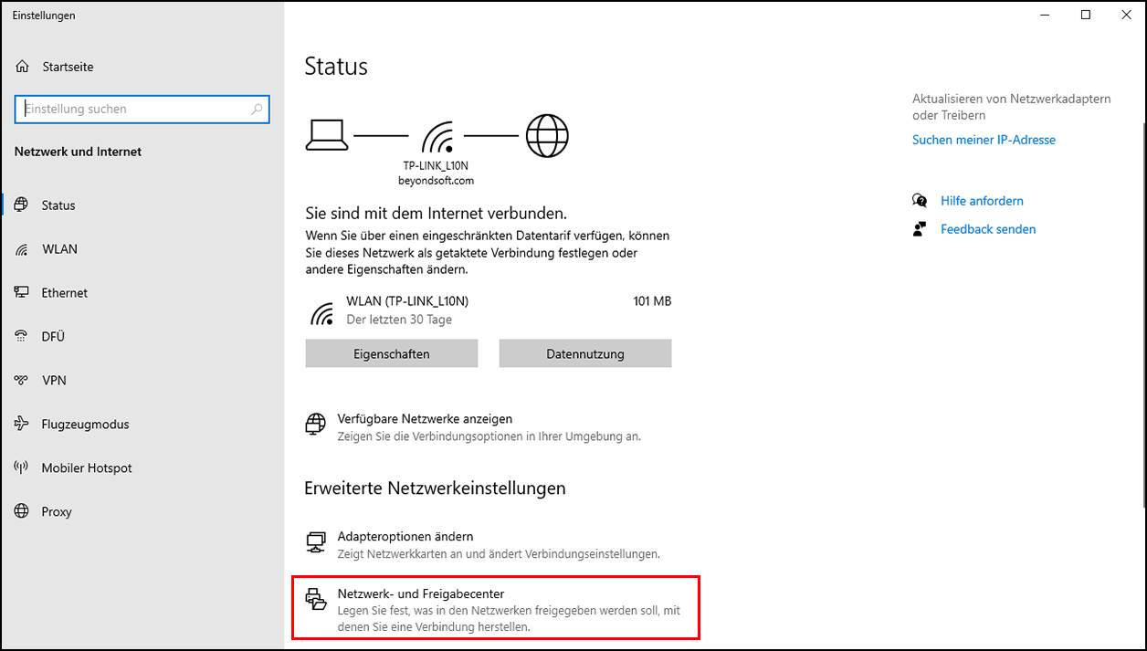 Netzwerk Und Freigabecenter Windows 11