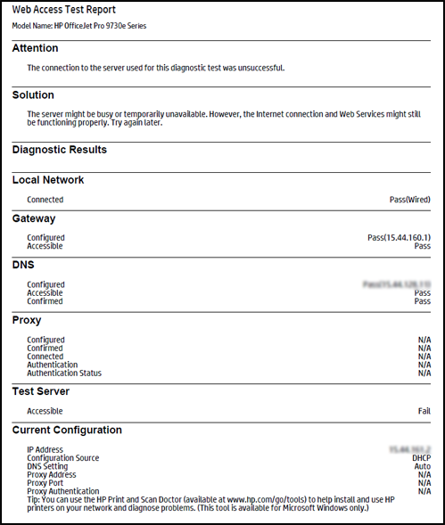 HP OfficeJet Pro 9730 Printers - Printing self-test pages | HP® Support