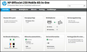 Använd HP-skrivarens inbäddade webbserver (EWS) | HP® Support