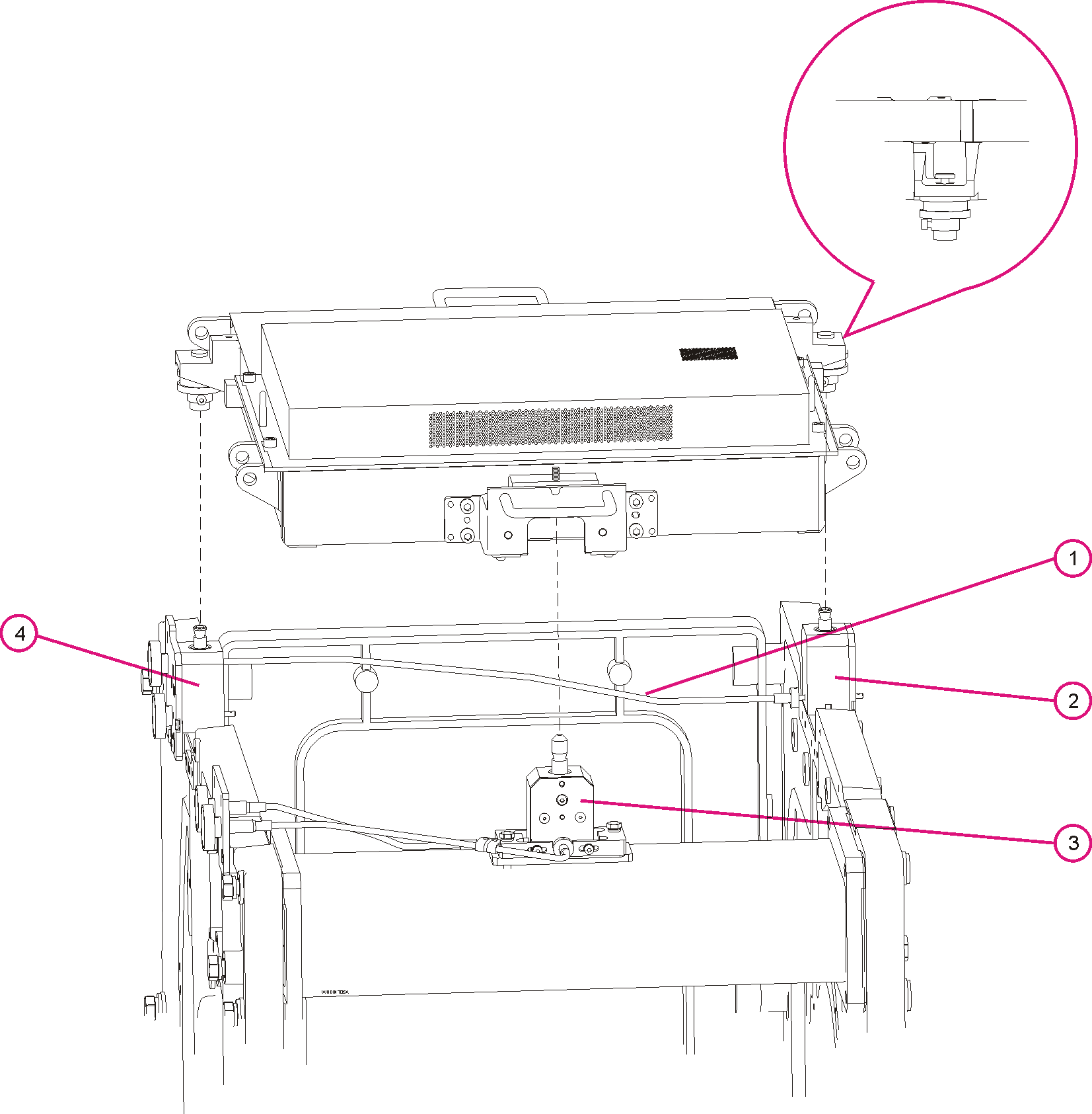 Mounting the writing head and connecting the cables | HP® Customer Support