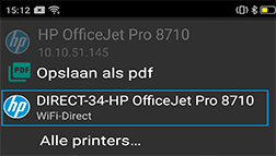 HP printerinstellingen (Wi-Fi direct) | HP® ondersteuning