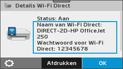 HP printerinstellingen (Wi-Fi direct) | HP® ondersteuning