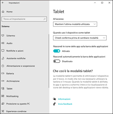 Computer notebook HP - Passare dalla modalità tablet alla modalità ...